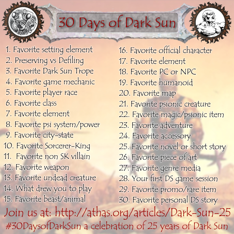 Burnt World of Athas - Dark Sun 25th Anniversary